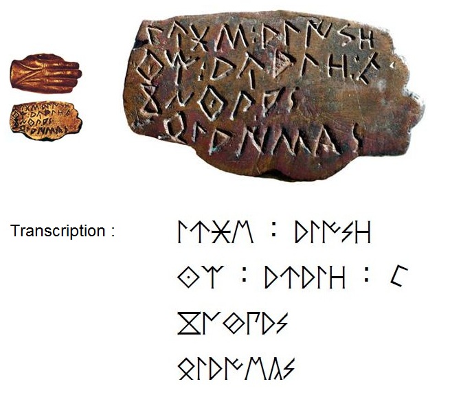 Celtic, Celtiberian - Examples of writing